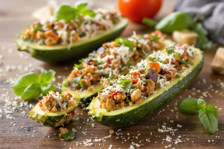 Courgettes farcies à la calabraise : la recette italienne qui va ...